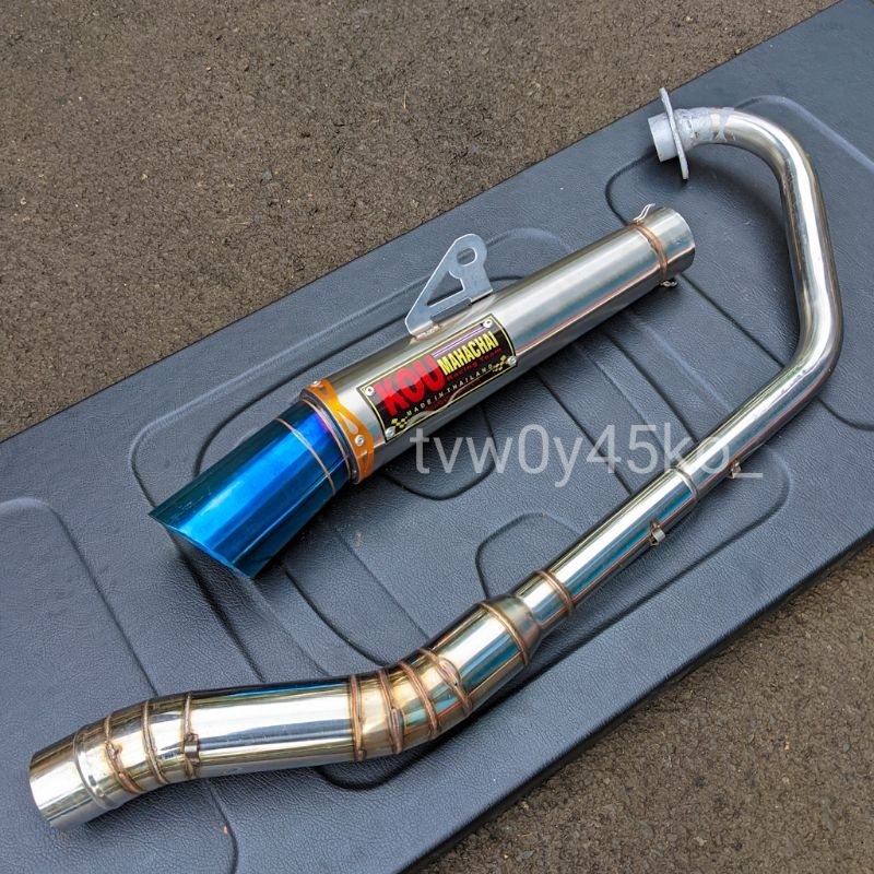 Kou Mahachai Canister Open pipe 51mm for Rusi tc 125 155 Tmx 125 155 ...