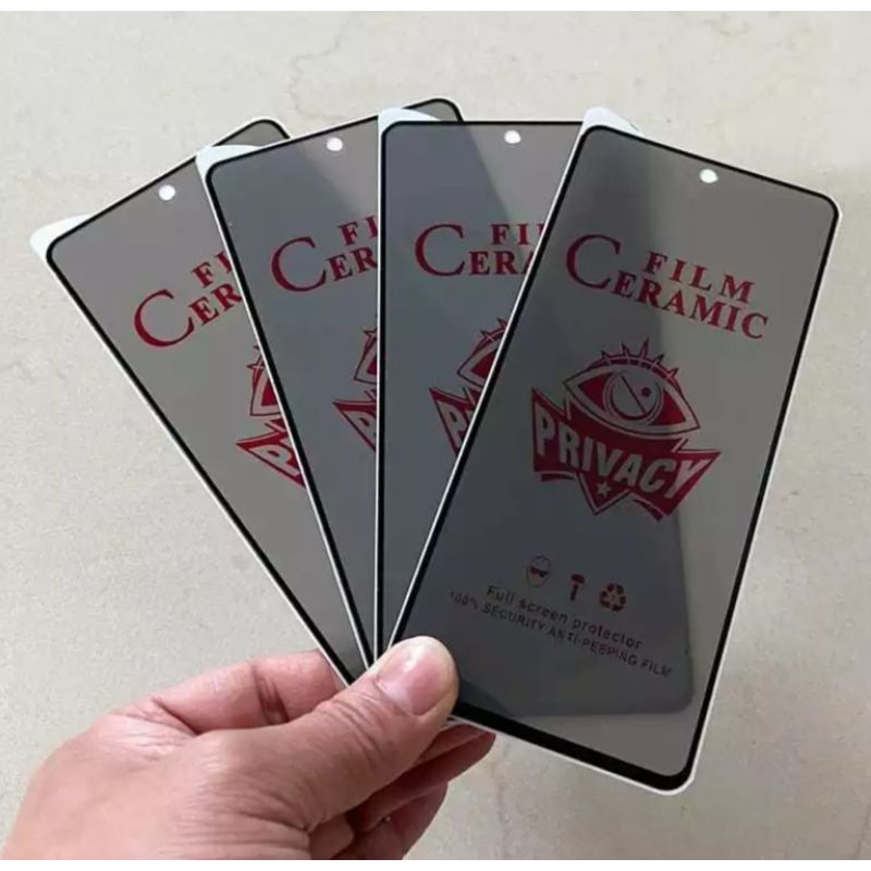Tg TEMPERED GLASS CARAMIC SPAY TECNO POVA 5 PRO Anti-Scratch Matte Privacy Anti SPAY | Shopee ...