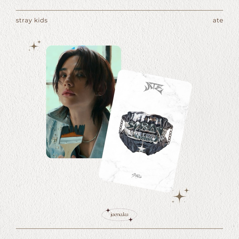 [STRAY Kids] PHOTOCARD ATE STRAY KIDS BANGCHAN LEE KNOW CWBIN HAN ...