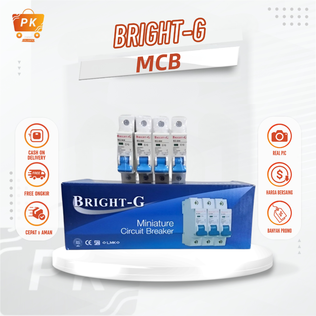 Mcb Pln Mini Circuit Breaker Blue Sni 1 Phase 32A Bright G | Shopee ...