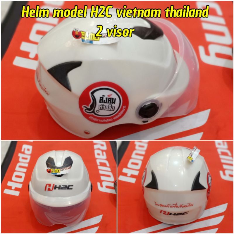Helmet model h2c vietnam thailand index honda short clear visor all ...