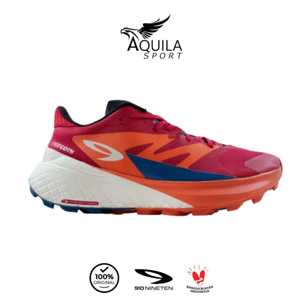 MERAH Trail Running Shoes 910 Nineten YUZA SPEEDGOTH Original - Red ...