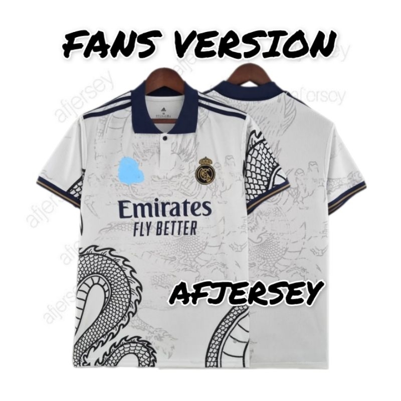 PUTIH Fans Football JERSEY RMFC REAL MADRID SPECIAL White DRAGON 2023/ ...