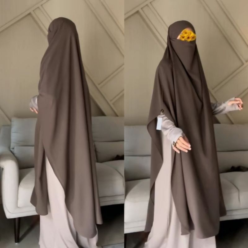 French khimar jumbo model long XxL cringkel airflow uk/ 125cm ...