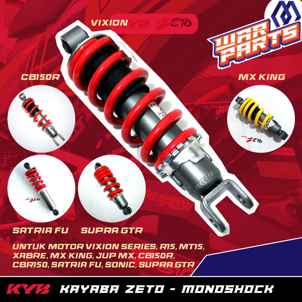 MonoShock Shockbreaker Rear Shock Kayaba Zeto Vixion Yamaha R15 Xabre ...