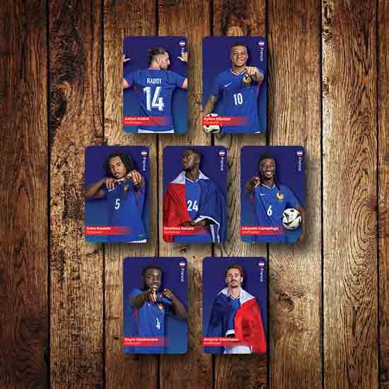 French National Team Football Player Photocard - European Cup Edition ...