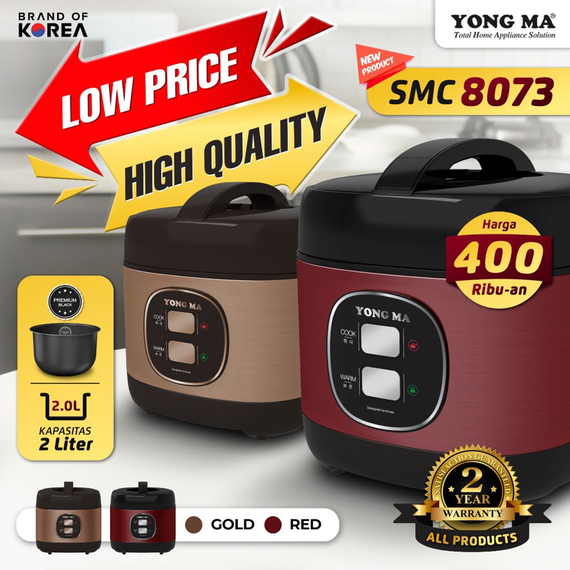 Yong MA Rice Cooker 2 Liter SMC 8073 | Shopee Malaysia