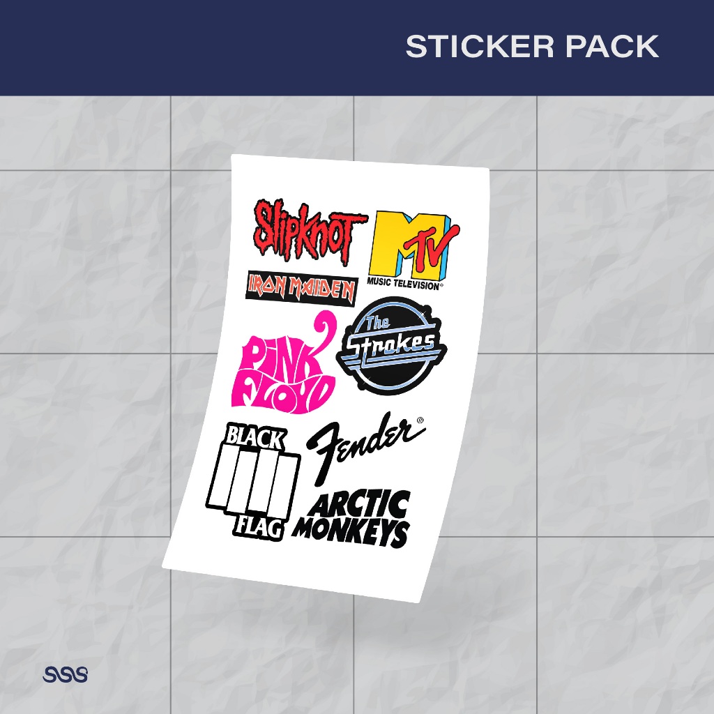 Band STICKER / HELMET STICKER / AESTHETIC STICKERPACK | Shopee Malaysia