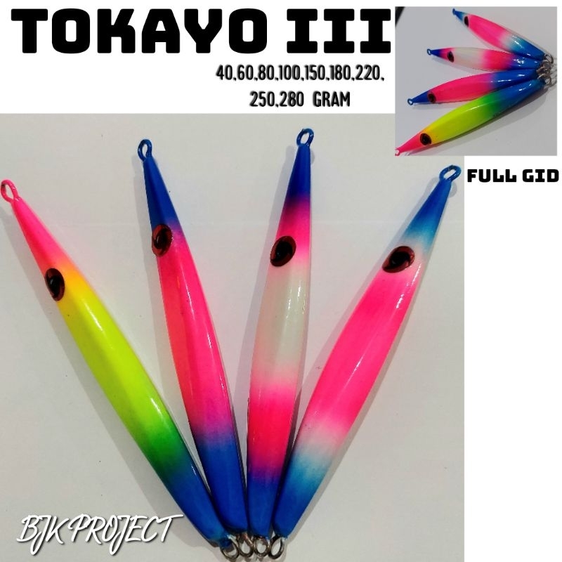 METAL JIG TOKAYO III 40g to 280g FULL GID NEW COLOUR BJK | Shopee Malaysia