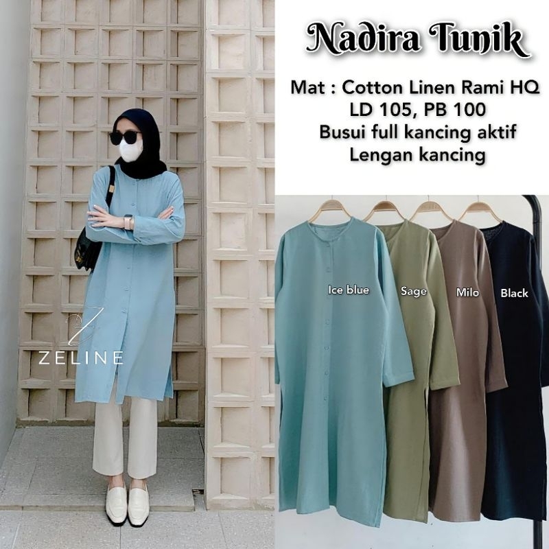 KATUN Tunik Cotton Linen Premium By -Basic Long Tunik Cotton Linen ...