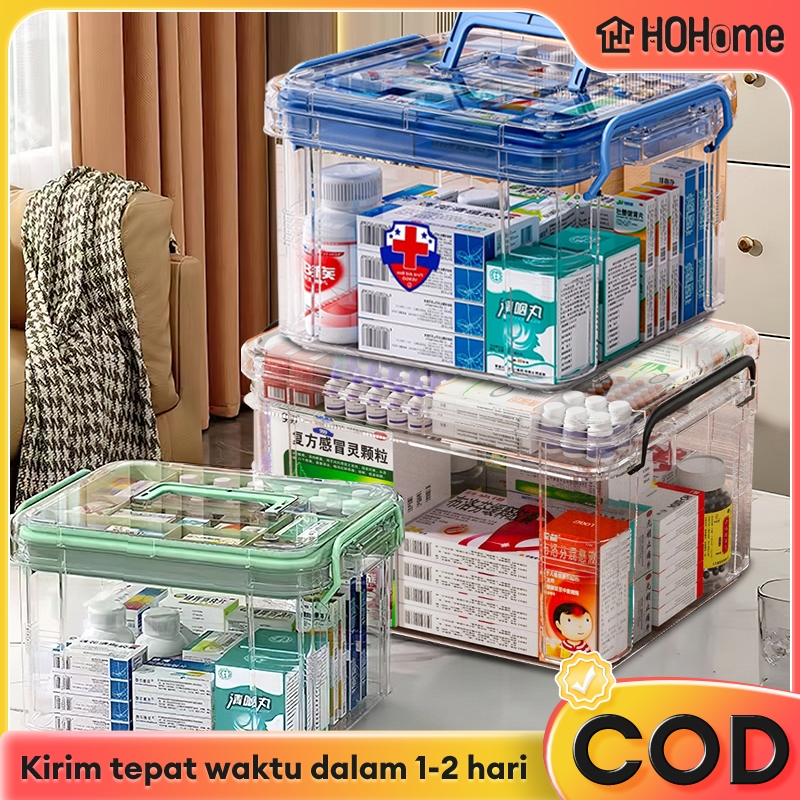 Hohome Transparent Storage Box/Multipurpose Storage Medicine Box/3 ...