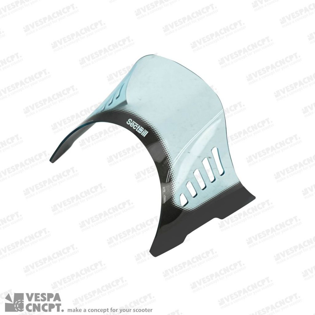 Windshield Sport Screen Sectbill Blue Vespa Gts 3v 4v Iget 150 - 300cc ...