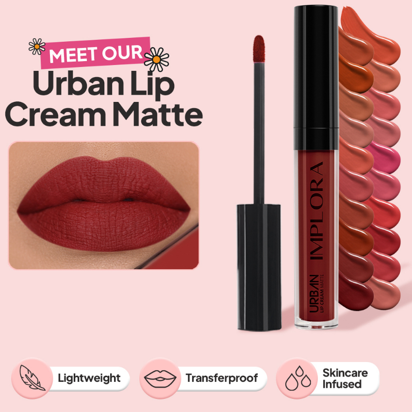 IMPLORA URBAN LIP CREAM MATTE 2.9gr ( Shade 01-20 ) | Shopee Malaysia