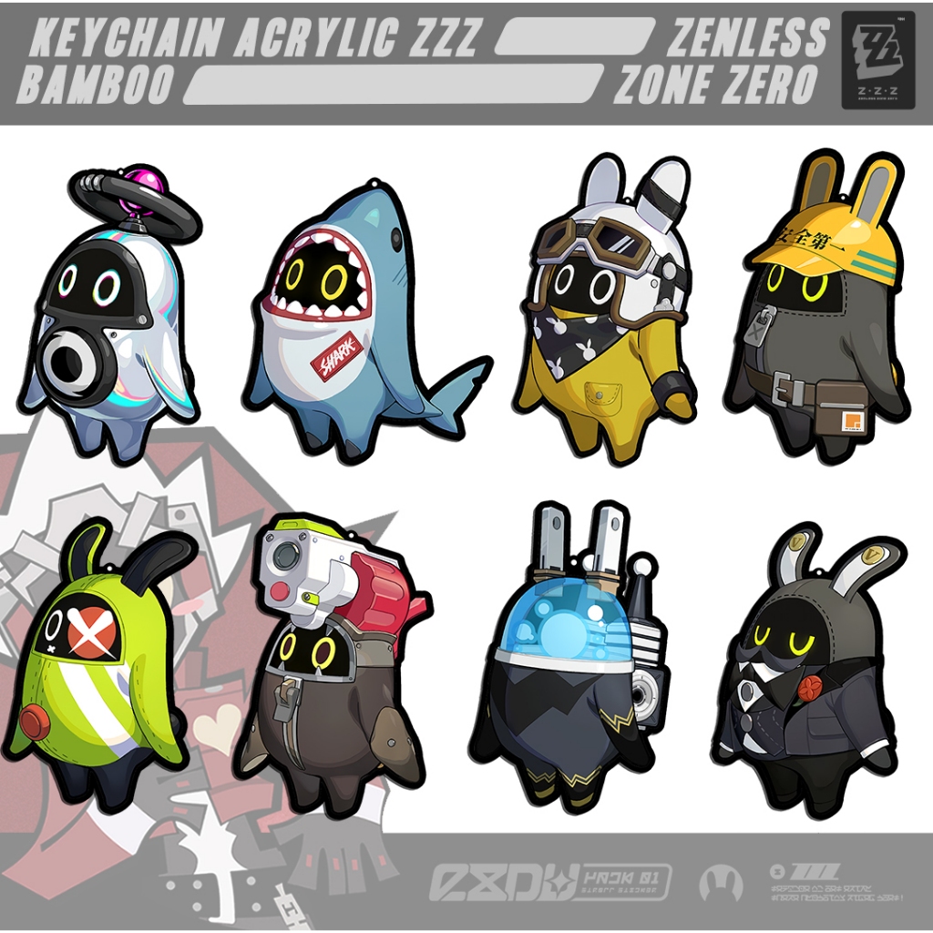 GANTUNGAN Zenless Zone Zero Bangboo Keychain / Zenless Zone Bangboo ...