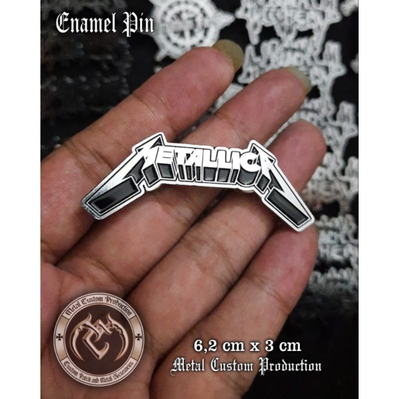 Metallica Metal Badge Enamel Pin / Badge Pin / Metal Pin / Cast Iron ...