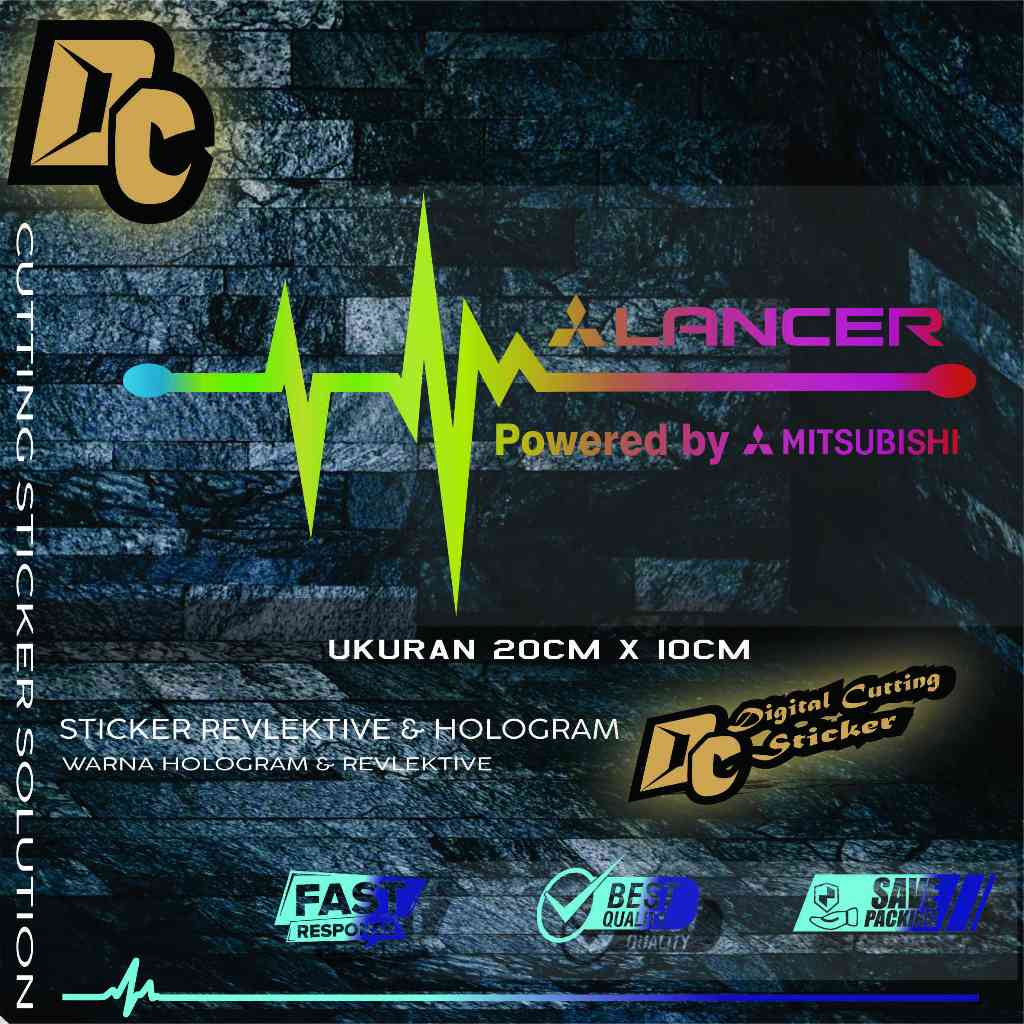 Mitsubishi Lancer Logo Sticker Car Sticker Variation Ecg Hologram And ...