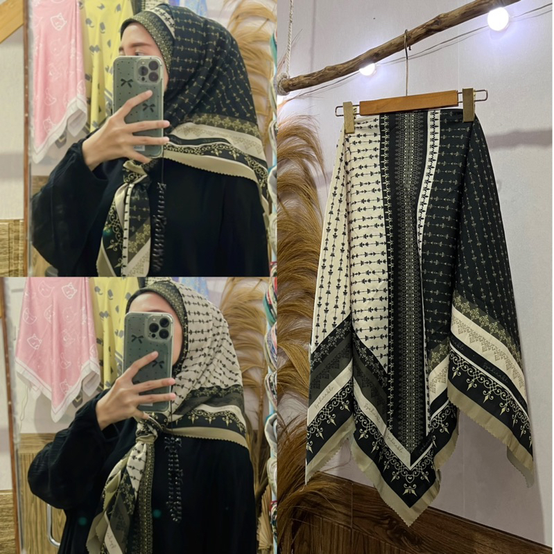 Hijab Triangle MOTIF SARI INDIA SERIES BY SYAHIRABLE HIJAB Latest Two ...