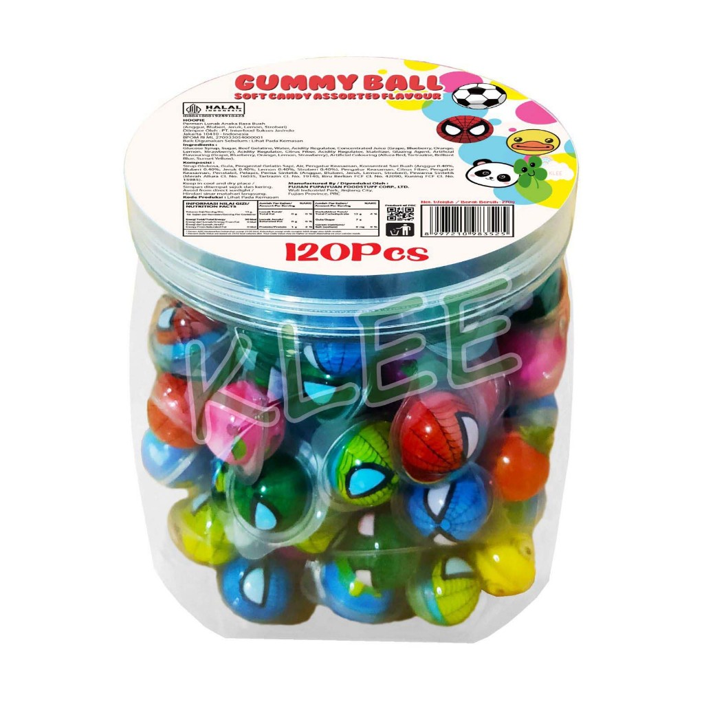 Hoopie Candy Gummy Ball Soft Candy Assorted Flavor - Soft Jelly Gummy ...