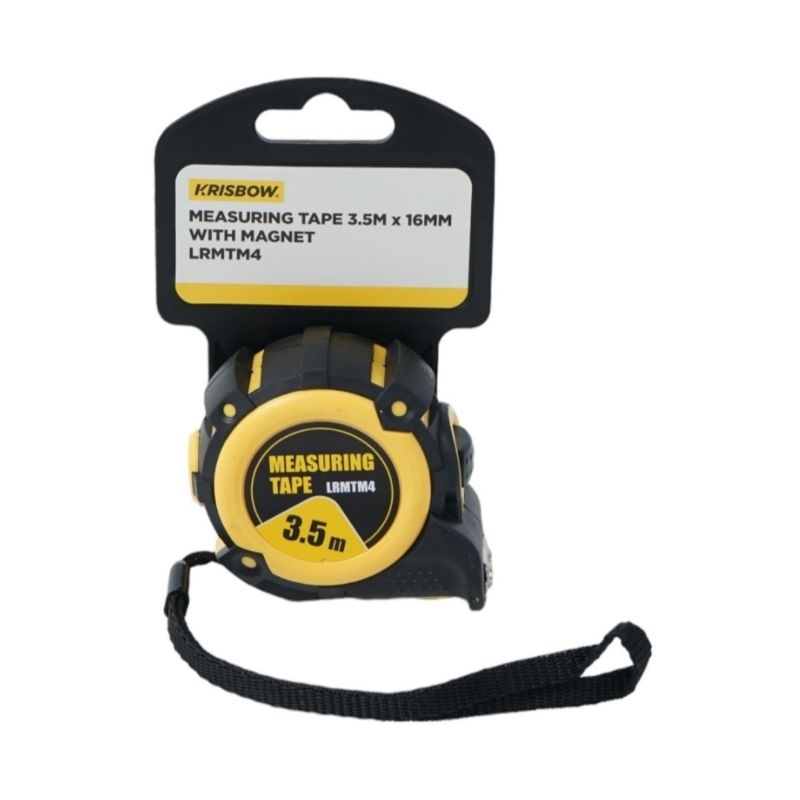 Meter with Magnetic Hook Krisbow Measuring Tape 3.5 Meters | Shopee ...