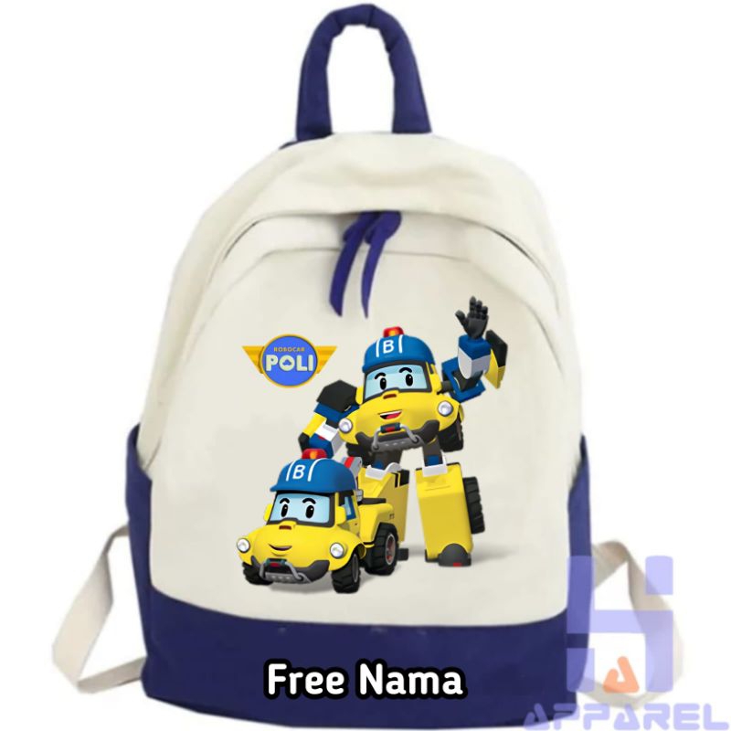 Bucky ROBOCAR POLI Children's Backpack | Shopee Malaysia