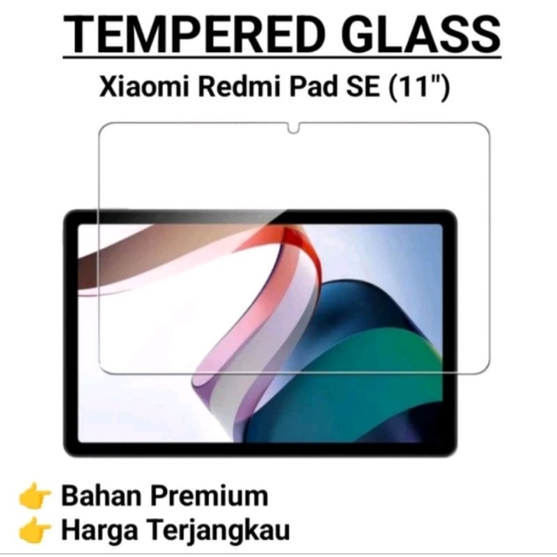 Tempered GLASS TABLET GLASS/TG TAB CLEAR Type XIAOMI Redmi Pad Se Mi ...