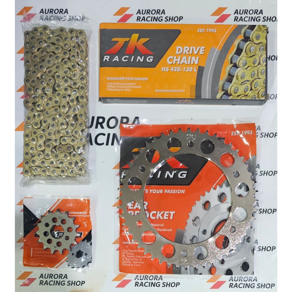 Gear Set TK CRF 150 L & Chain TK 428 HS - 140 L Gold | Shopee Malaysia