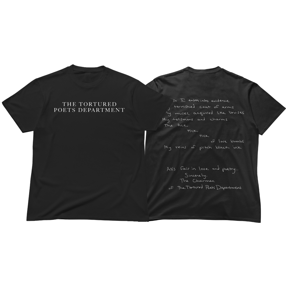 Taylor swift TTPD Letter T-Shirt | Shopee Malaysia