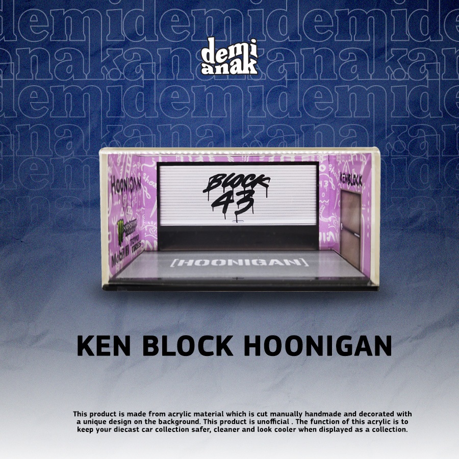 Ken Block Hoonigan Hoonigan Hoonipigasus Pink Diecast Acrylic Box ...