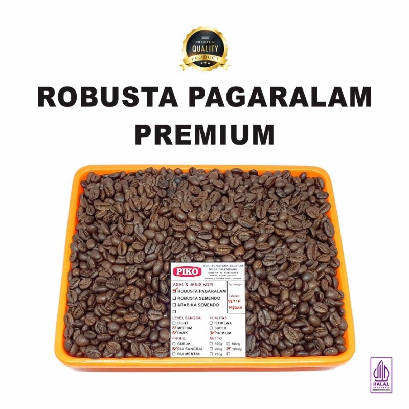 MERAH Pagaralam Robusta Coffee 1kg Premium Red Picked Ground Coffee ...