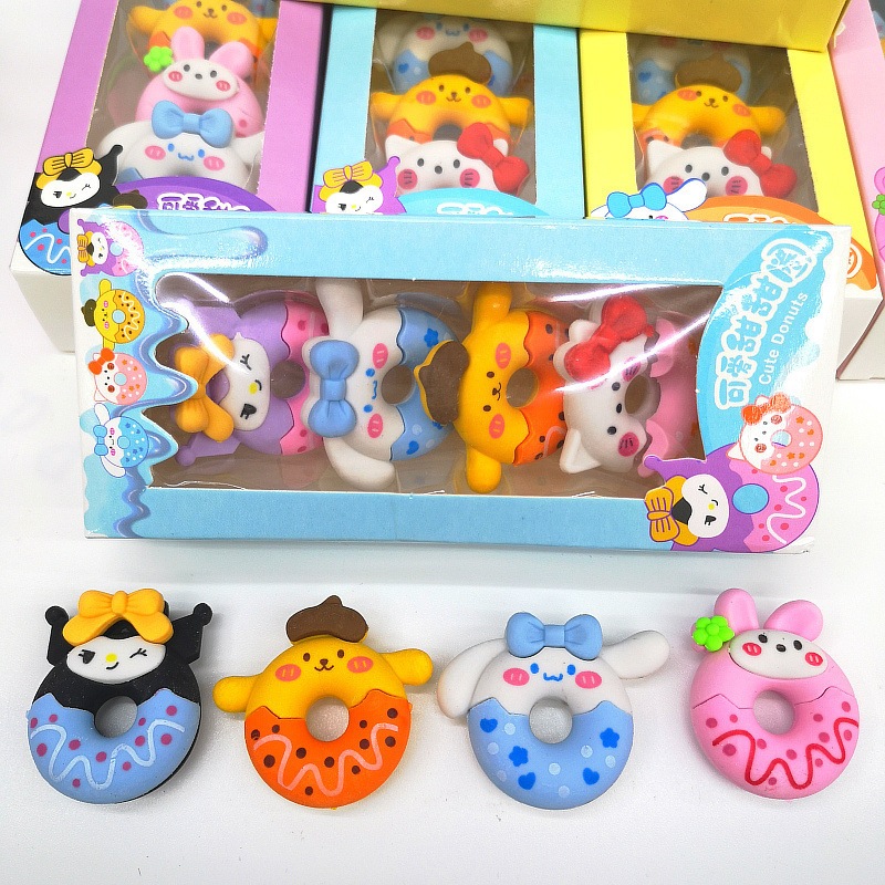 PERALATAN Gem- SANRIO DONUT 3D Eraser | 3d Pencil Eraser | School ...