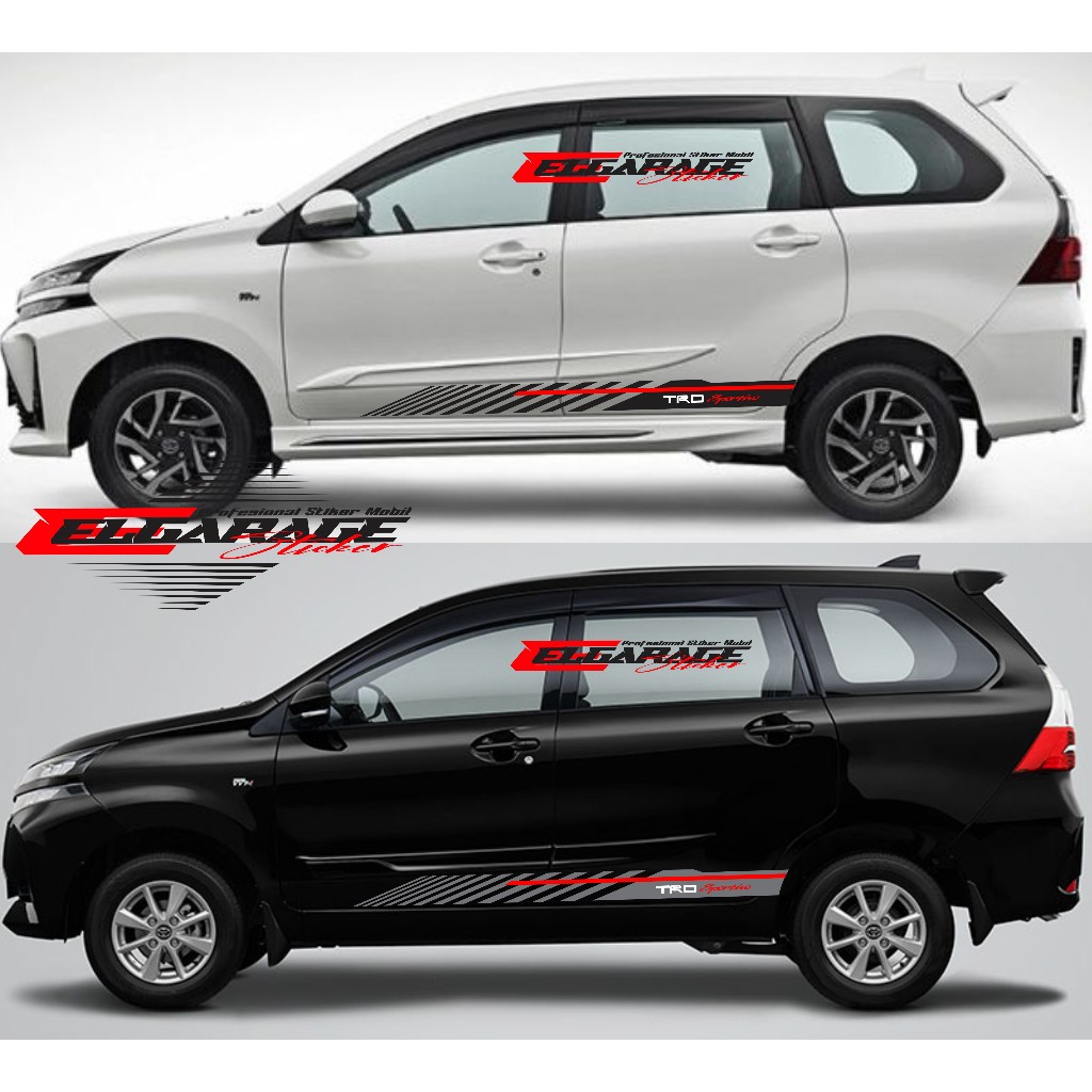 Toyota avanza Car Sticker cutting Minimalist list Sticker trd sportivo ...