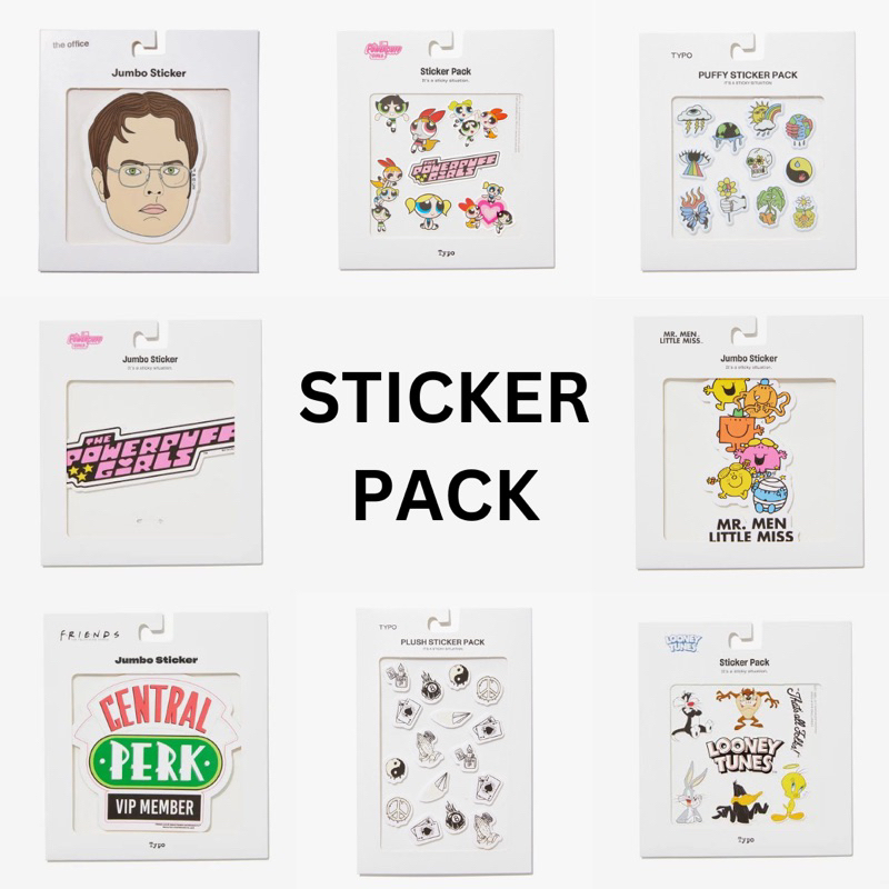 Typo ORIGINAL Sticker Pack Powerpuff Girls Friends Office Looney Tunes ...