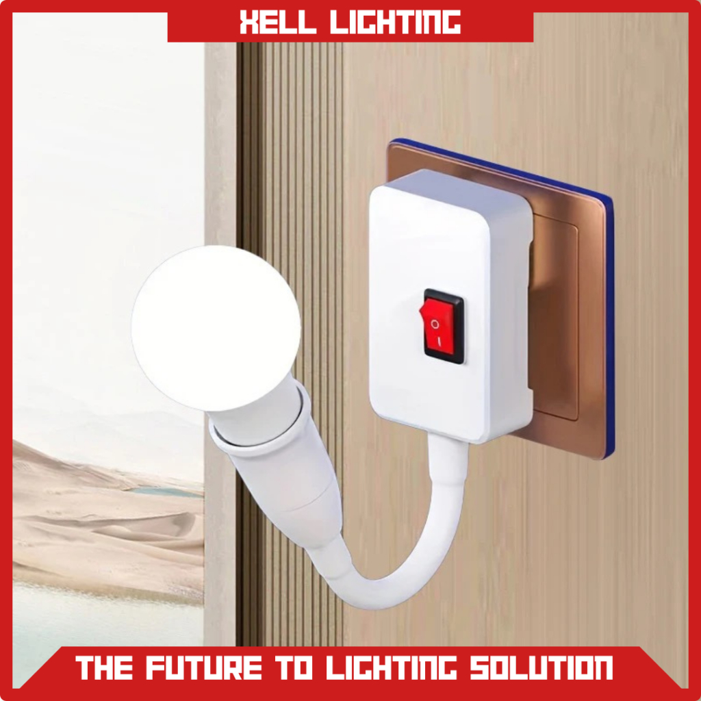 FLEXIBLE COLOK FITTINGS COLOK LIGHT FITTINGS + ON OFF SWITCH | Shopee ...