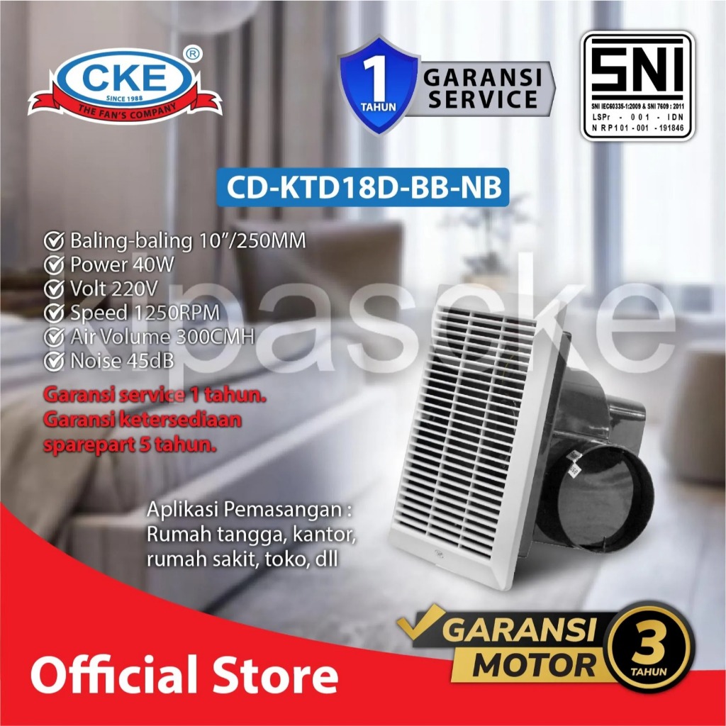 Cke Ceiling Duct CD-KTD18D-BB-NB 10inch 40W 220V Ceiling Suction Fan ...