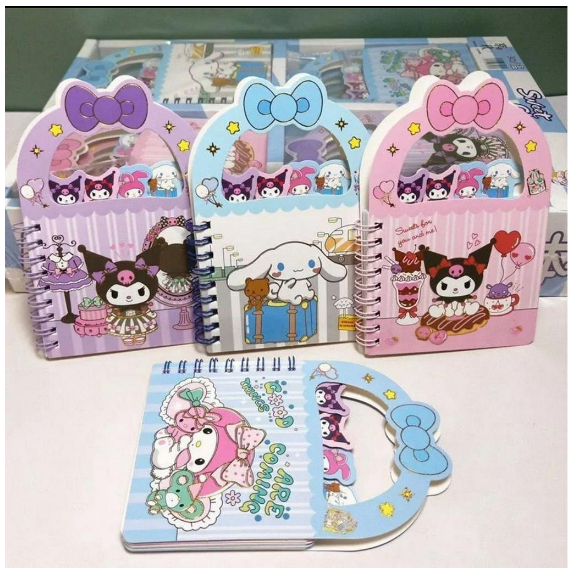 [FAFAFA] Sanrio Mini Memo Bag Model With Divider/SANRIO Mini Notebook ...