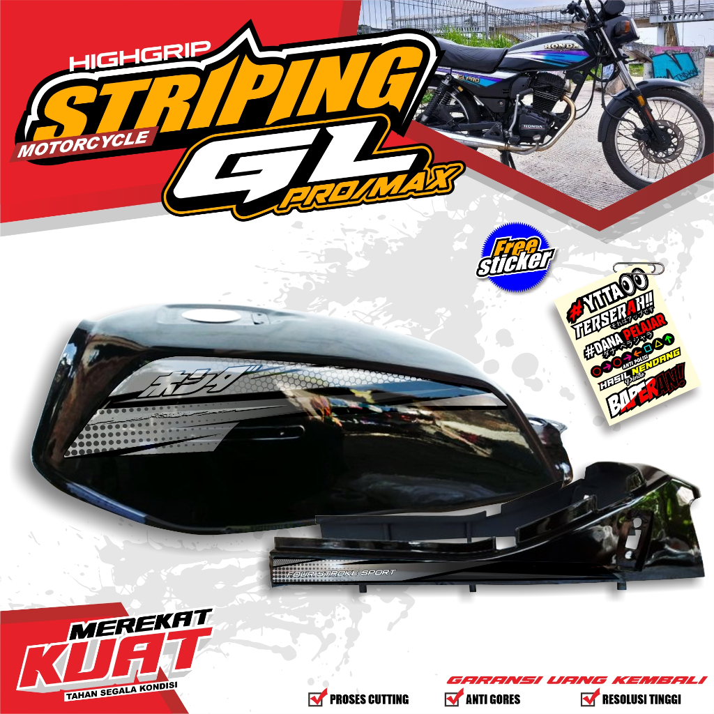 Gl Pro Max Honda Striping Stickers, Just Plug In The Latest Custom ...