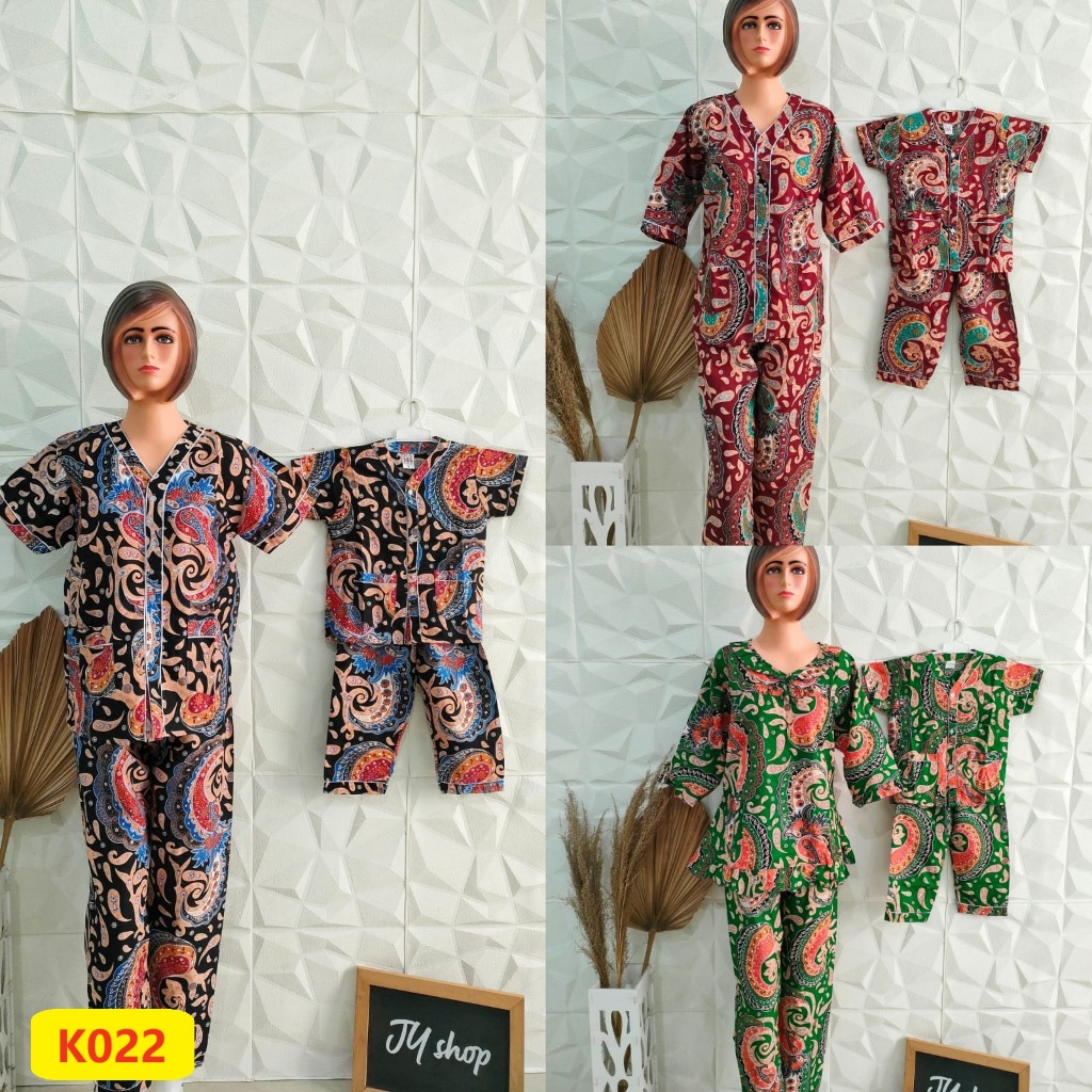 Original Pajama BATIK Nightgown BATIK Chart COUPLE MOTIF Code K022 CP ...
