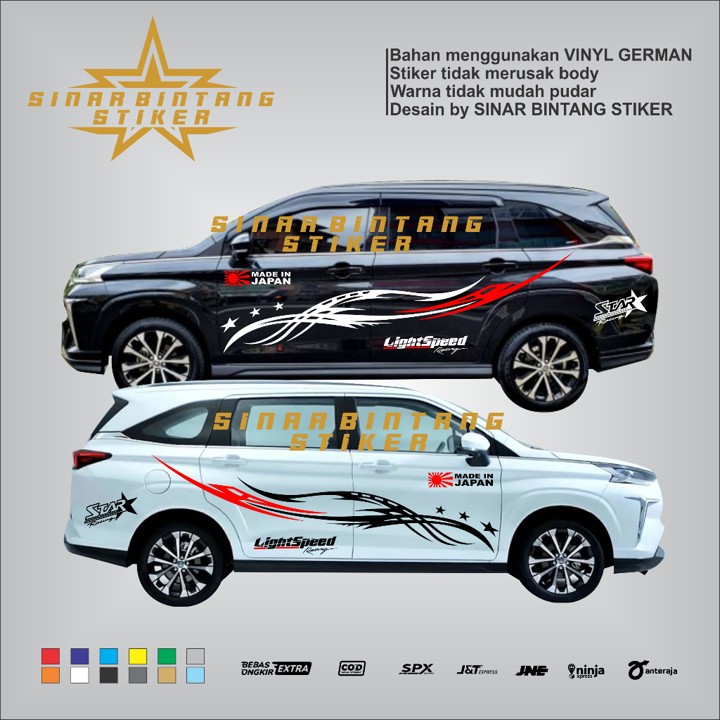 Al new avanza xenia car stickers, xenia avanza car body cutting ...