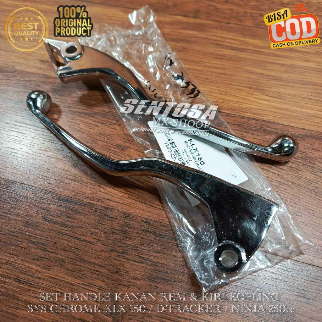 A Pair Of HANDLE/Brake Latch+Clutch SYS CHROME Flash Motorcycle KLX150 ...
