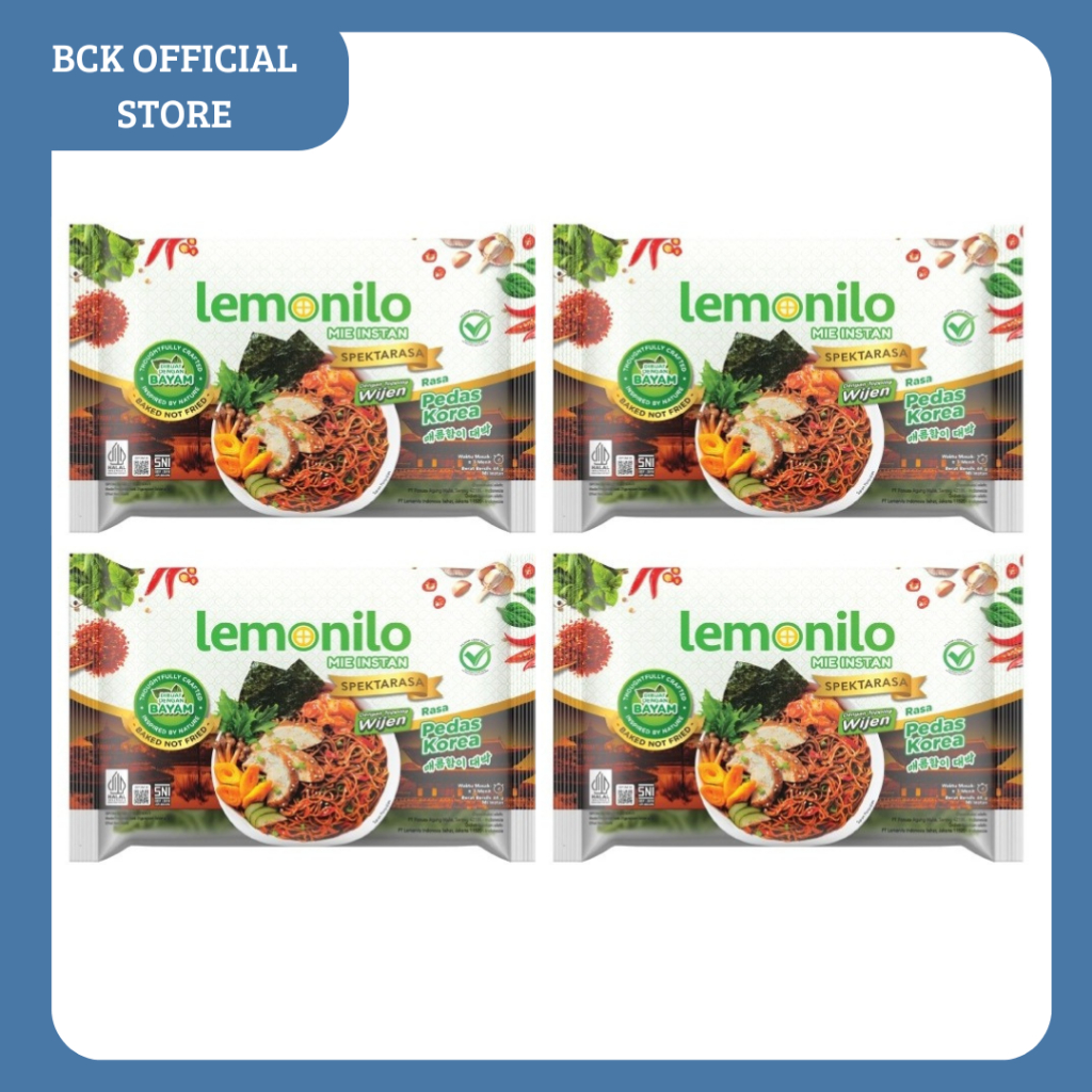 Lemonilo Korean Spicy Fried Instant Noodles 68gr (pcs) | Shopee Malaysia