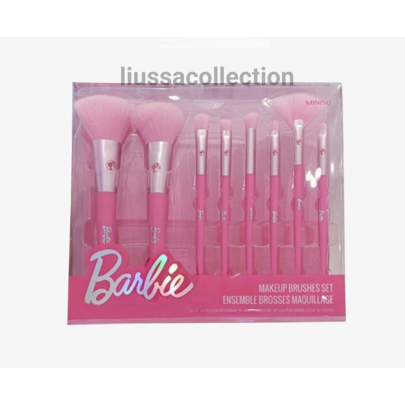 Miniso Brush - Barbie Collection Makeup Brushes Set (8Pcs) | Shopee ...