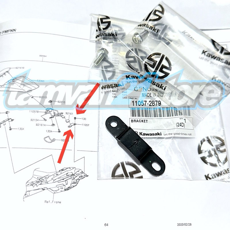 ORIGINAL SINGLE SEAT REAR SEAT BRACKET ZX25R ZX-25R | Shopee Malaysia