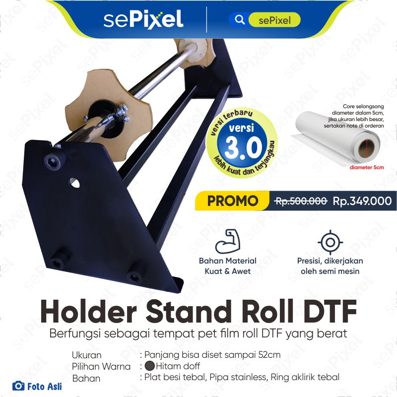 DTF (Epson L1800) Pet Film Printer Roll Stand Holder which is ABS ...