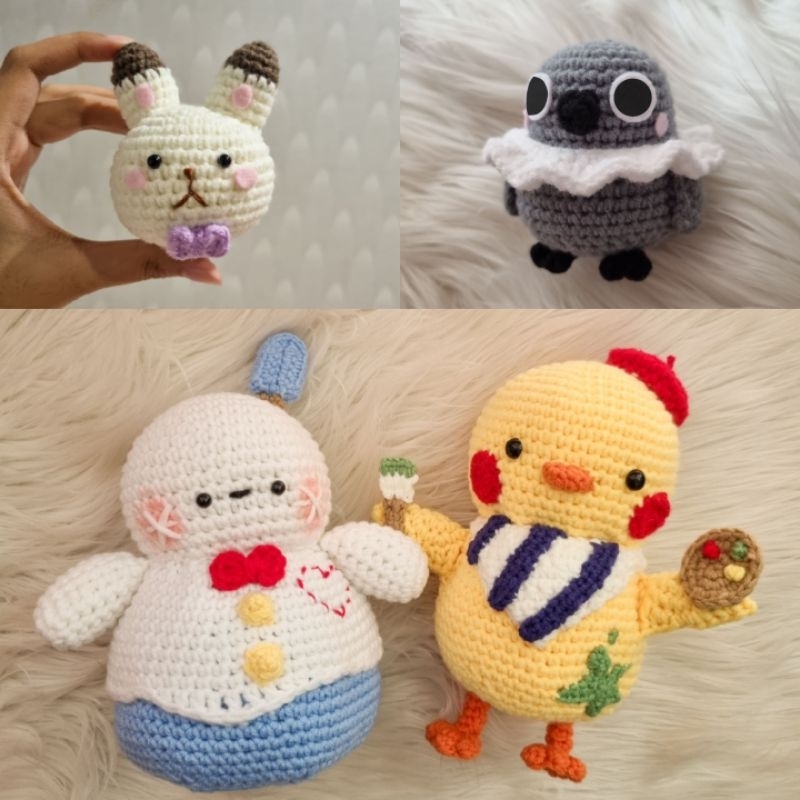 [PO Read DESCRIPTION] Amigurumi doll 15cm doll Grumpy Crow Mephisto ...