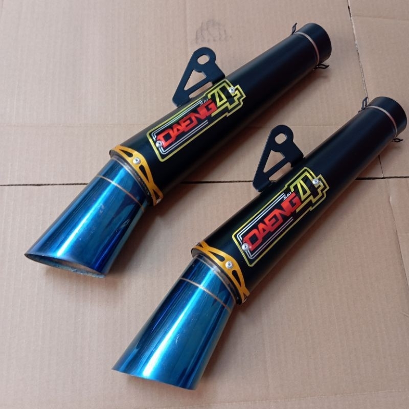 Exhaust racing canister Daeng sai 4 51mm conical only | Shopee Malaysia