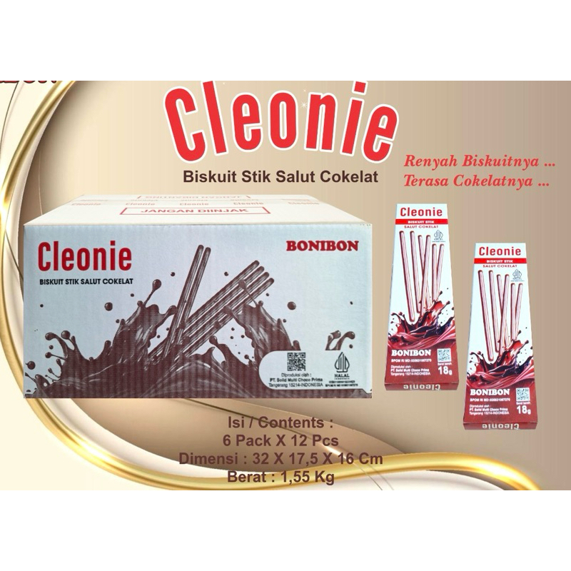 Cleonie Chocolate Coated Stick Biscuits 1 Box contains 6 Packs (72 Pcs ...