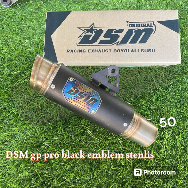 Dsm Gp pro Black emblem blue Exhaust | Shopee Malaysia