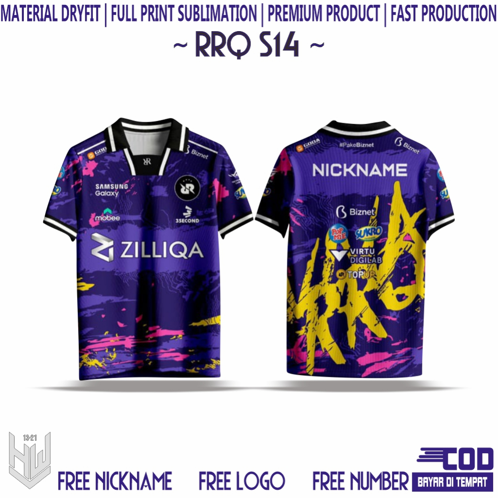 Latest RRQ Away Jersey 2024 Season 14 Premium Free Name Printing Ready ...