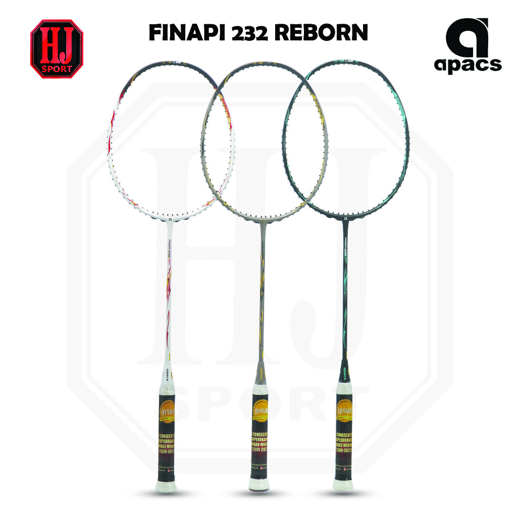 Original Apacs Finapi 232 Reborn Badminton Racket, Bonus Strings and ...