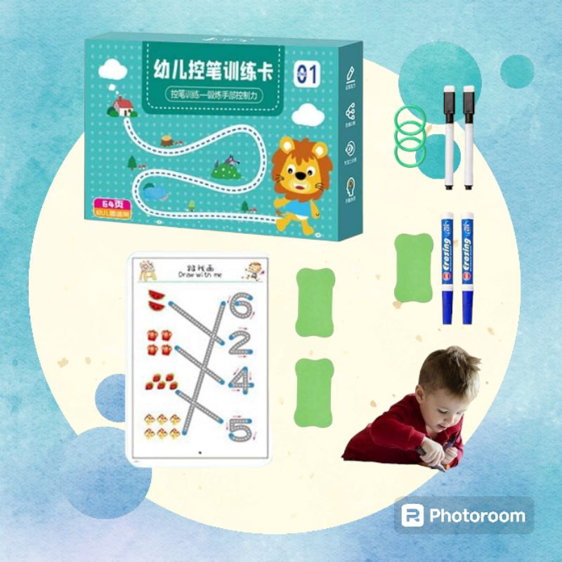 Wipe and Clean Tracing Activity Educational Book for Preschool ...